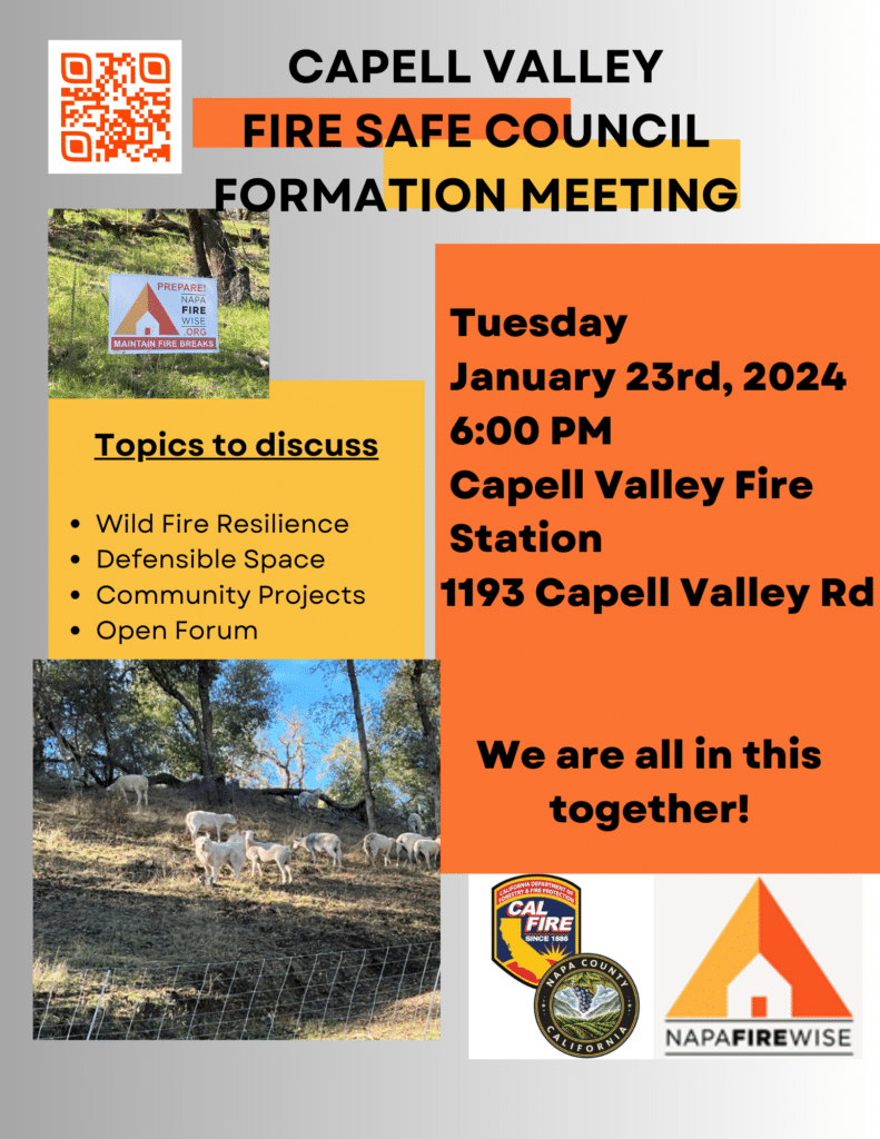 Capell Valley Fire Safe Council Formation Meeting - Napa Communities ...